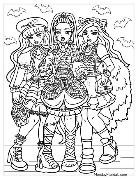 28 Monster High Coloring Pages Free PDF Printables