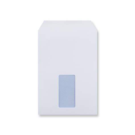 C5 White Pocket Self Seal Window Wove Envelopes 90gsm