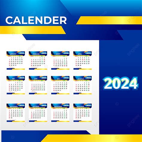 Calendar Template Complete With Javanese Hijri Ad Dates And