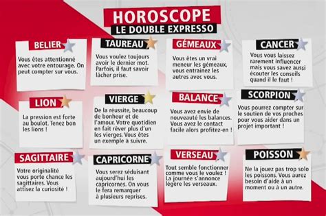 L Horoscope Du Double Expresso Du Mardi 4 Avril 2023