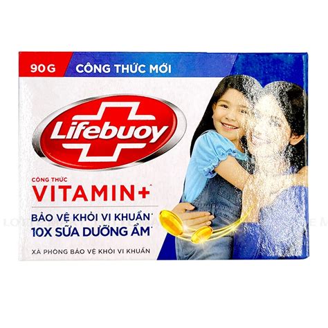 Xà Bông Cục Lifebuoy Diệt Khuẩn Dưỡng Ẩm Chăm Sóc Da 90g