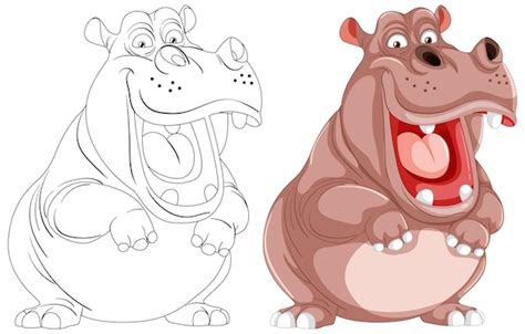 Página 3 Vetores e ilustrações de Rinoceronte desenho colorir Descubra