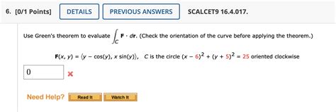 solved use green s theorem to evaluate