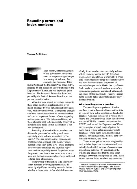 pdf rounding errors and index numbers