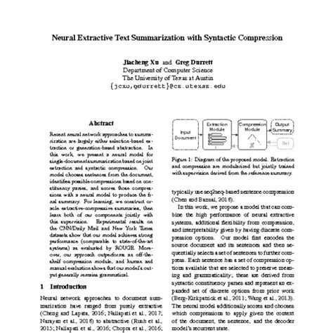 neural extractive text summarization with syntactic compression acl anthology