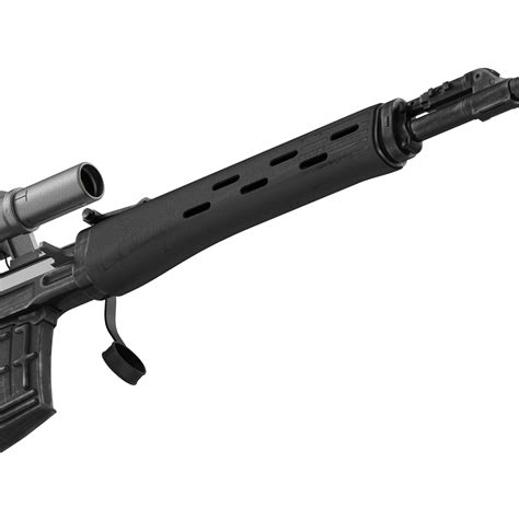 D Model Dragunov Sniper Rifle Svd