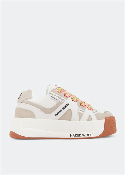 Naked Wolfe Slide Sneakers For Men White In Uae Level Shoes