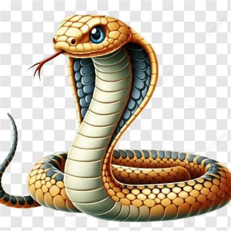 Cobra Rei Cobra Dos Desenhos Animados Isolada PNG Cobra Rei Cobra Dos