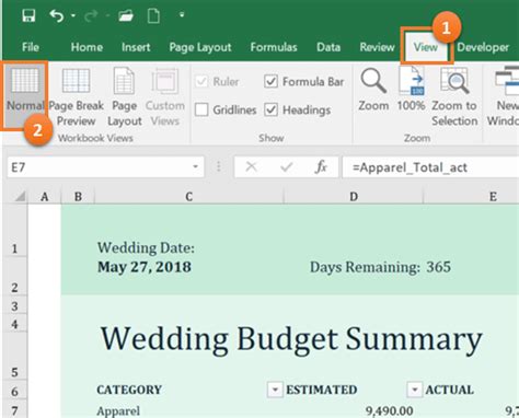 In The Workbook Views Group Click On Normal Excel 2016 Tutorial