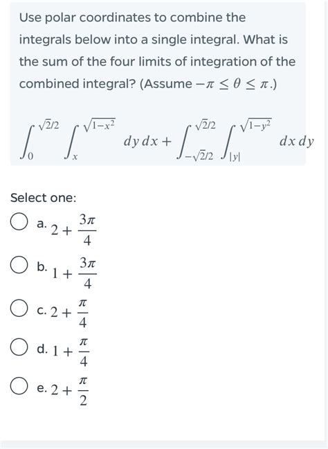 answered use polar coordinates to combine the… bartleby