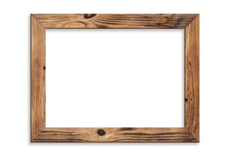 Marco De Madera Aislado Foto Premium