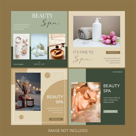 Premium Vector Spa Minimalist Social Media Post Design