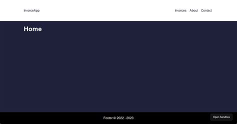 Invoice Sample App React Typescript Codesandbox