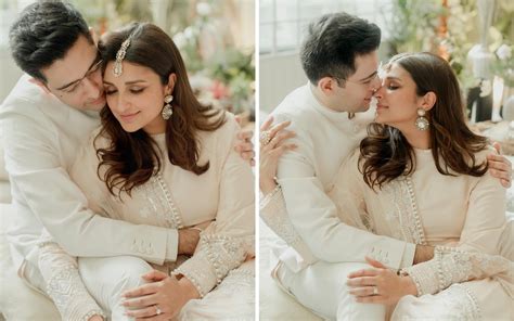 FIRST PHOTOS Parineeti Chopra And Raghav Chadha Look Resplendent In