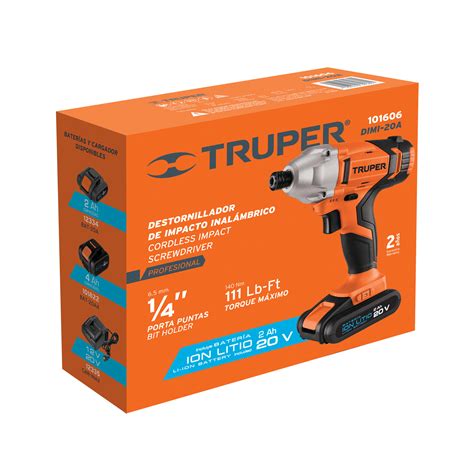 Destornillador Impacto Inal 1 4 20V 1 Bat 2Ah 1 Carg PRO
