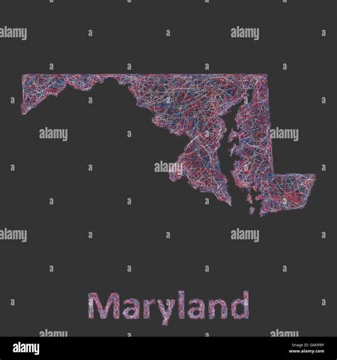 Mapa de maryland de baltimore Imágenes vectoriales de stock Alamy