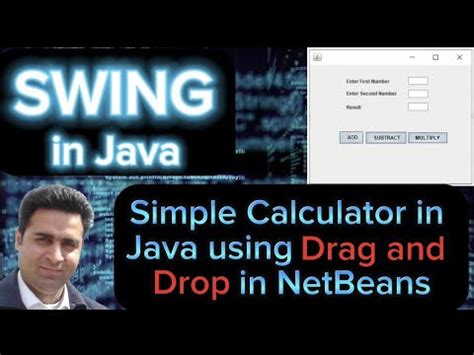 Simple Calculator In Java Using Drag And Drop In NetBeans YouTube