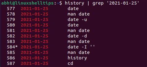 How To Check Linux Commands History By Dates
