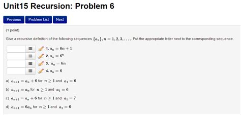 solved give a recursive definition of the following