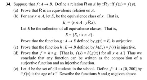 [solved] 4 suppose that f ab define a relation r on a by
