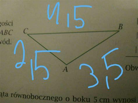 Zmierz Długość Boków Trójkąta Abc I Oblicz Jego Obwód