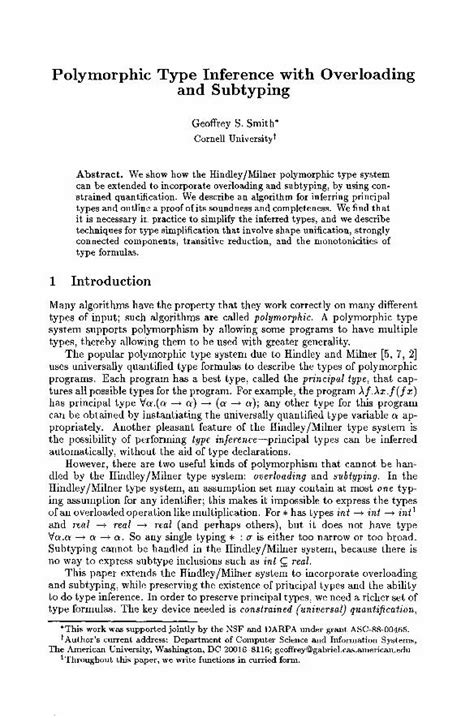 pdf polymorphic type inference with overloading and subtyping pdfslide