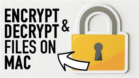 How To Encrypt And Decrypt Files On Mac Quick Tip YouTube
