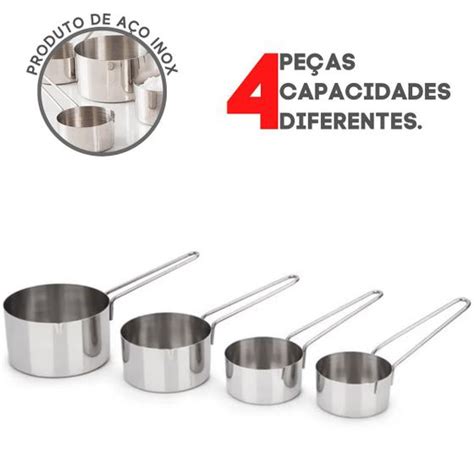 X Caras Medidoras Colheres Conjunto Inox Cozinha Dosador Mimo Style