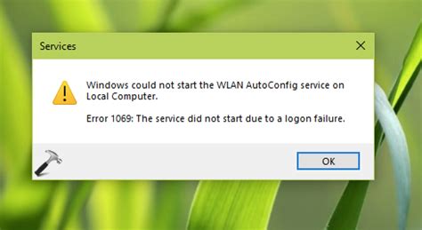 Fix Error 1069 The Service Did Not Start Due To A Logon Failure