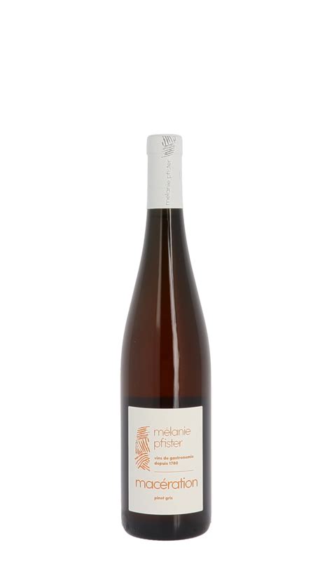 Mélanie Pfister Macération de Pinot Gris 2021 Orange Alsace Alsace 75cl