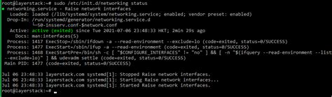 LayerStack Tutorials LayerStack How To Restart Network Interface