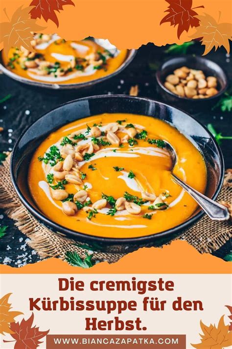 Cremige Kürbissuppe vegan einfach Bianca Zapatka Rezepte