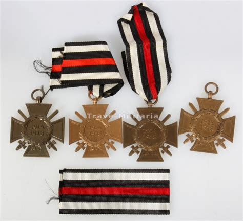 4x Ehrenkreuz für Frontkämpfer Archiv Trave Militaria Orden und