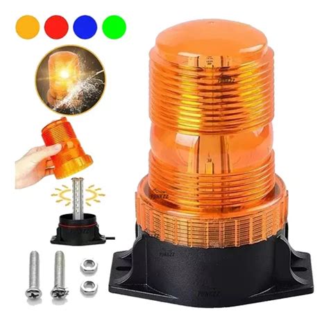 Torreta Led Ambar Led Estrobo Para Montacargas Universal