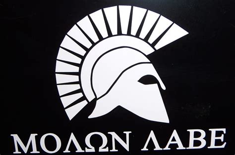 White Molon Labe Decal On Black Hd Wallpaper Pxfuel
