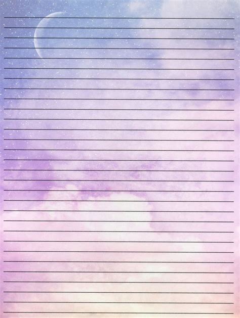 Free Pretty Lined Paper Printable