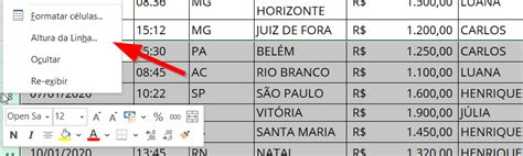 Guia Geral Sobre Ajustes De Tamanho De Linhas E Colunas No Excel