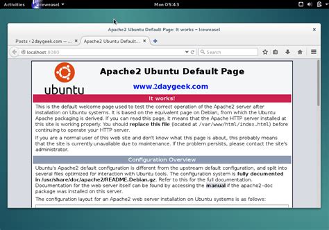 Install Run Apache Web Server On Inside Docker Container Daygeek