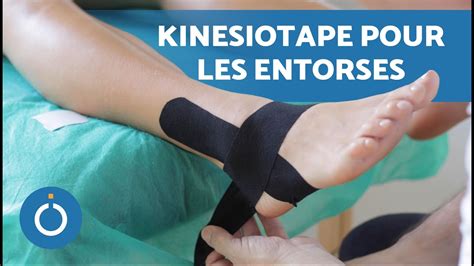 Placer une BANDE de KINÉSIOLOGIE sur la CHEVILLE Bandage