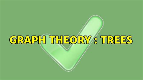 graph theory trees youtube