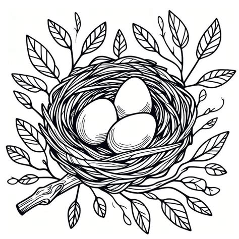 Nest Coloring Pages