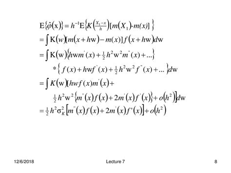 lecture 7 nonparametric regression nadaraya watson estimator ppt download