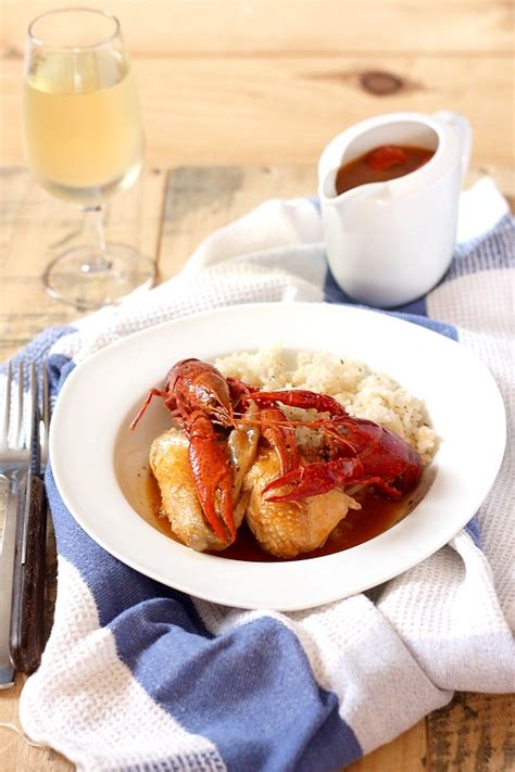 Poulet aux écrevisses Recette Gourmandiseries