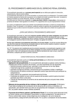 Derecho Procesal TEMA 9 LAS Partes DEL Proceso Penal DERECHO