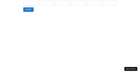 React Hook Form With Mui One Time Password Input Forked Codesandbox