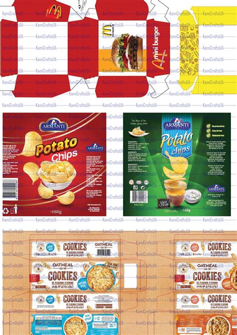 Printable Miniature Food Packaging For Miniature Dollhouse Etsy