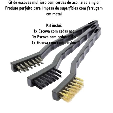 Escova De Aço Para Limpar Grelha De Churrasco Limpeza Pesada e