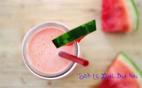 Cách làm mix sinh tố xoài với dưa hấu ngon ngọt thanh mát Hướng dẫn