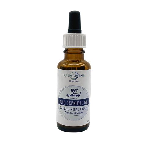 Huile Essentielle Bio De Gingembre Frais Zingiber Officinale 30 Ml