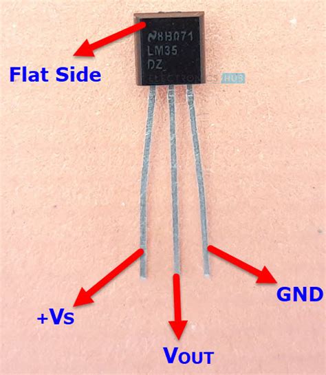 how to interface lm35 temperature sensor with arduino electronicshub